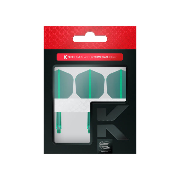 TARGET - K-FLEX All-In-One Moulded Flights NO6 Size - GREEN