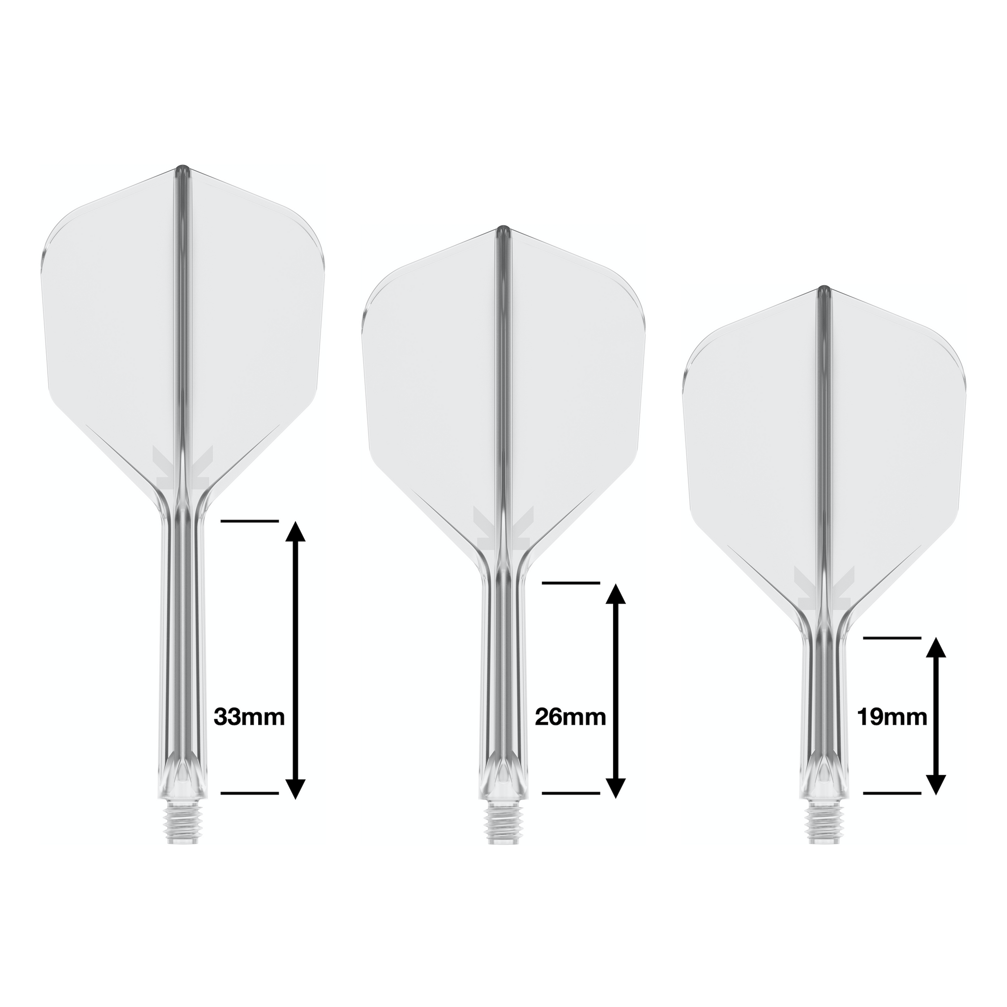 TARGET - K-FLEX All-In-One Moulded Flights NO6 Size - CLEAR