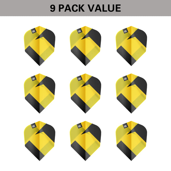 TARGET - Target TAG Yellow Flights - Multipack - NO6 Size - 100 Micron