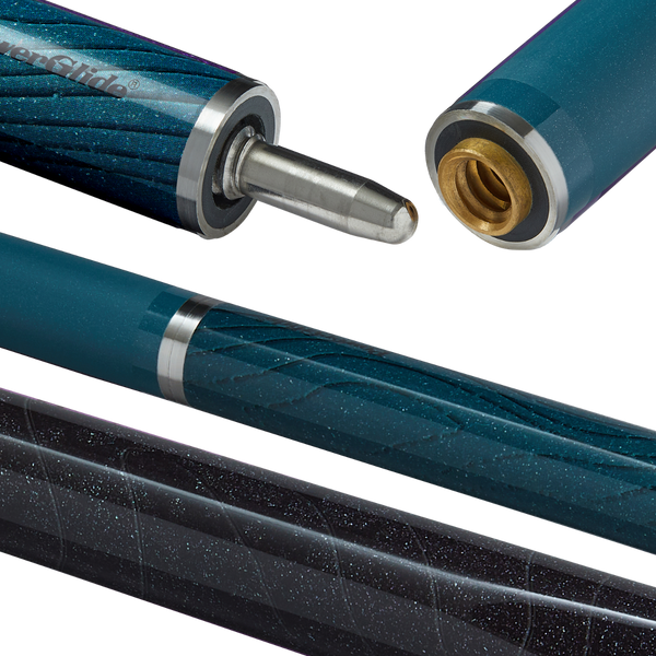POWERGLIDE - IGNIS Carbon Composite Cue - DARK TEAL/BLACK
