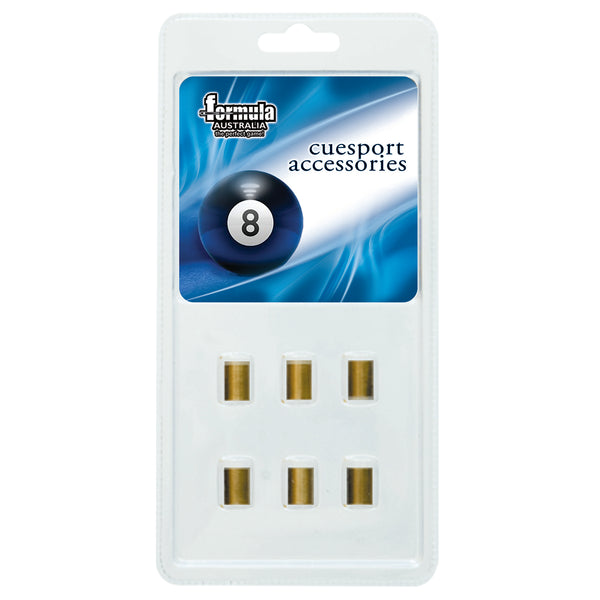 Brass Ferrule Screw On 10mm - SIX PACK