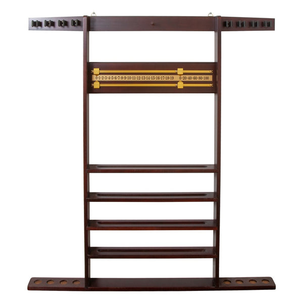 Combi Cue Rack - MAHOGANY