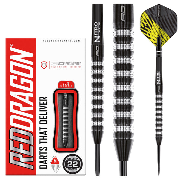 RED DRAGON - Razor Edge Elite Darts - 90% Tungsten - 22g
